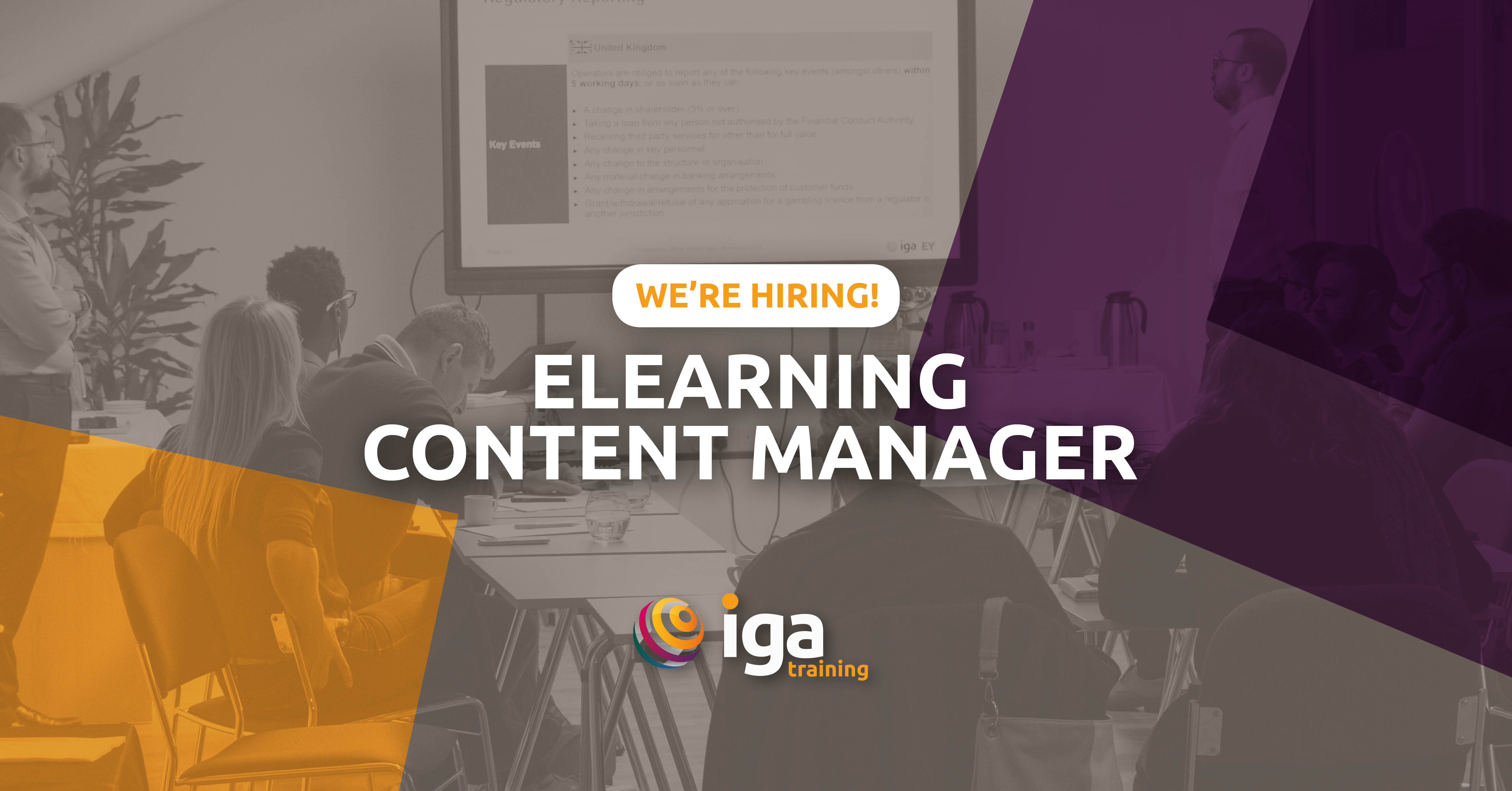 We're Hiring: eLearning Content Manager | iGaming Academy